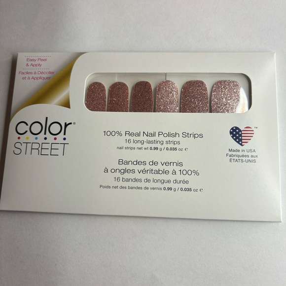 Color Street | Makeup | Social Butterfly Color Street Rose Gold Glitter ...